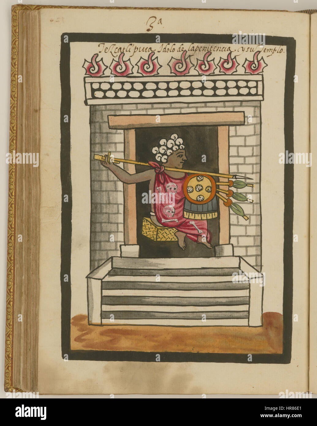 The Aztec God Tezcatlipoca and His Temple WDL6753 Stock Photo - Alamy