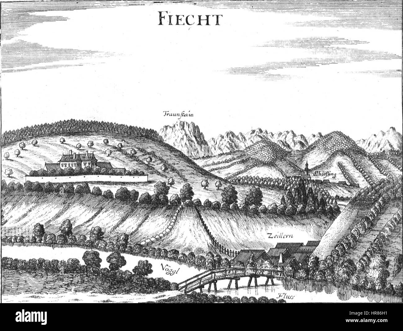 'Walkering Viecht-neu' portrays a tranquil scene of rural life in the ...