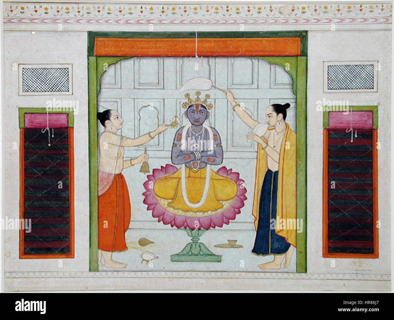 This sculpture represents the Buddha in the avatar of Vishnu, combining ...