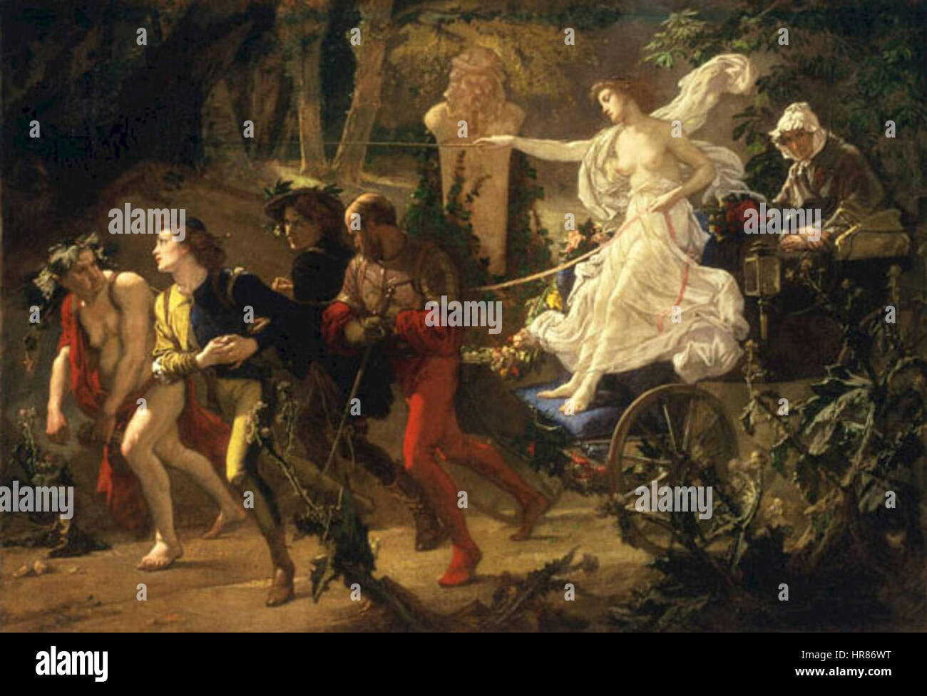 Thomas Couture, The Thorny Path (1873 Stock Photo - Alamy