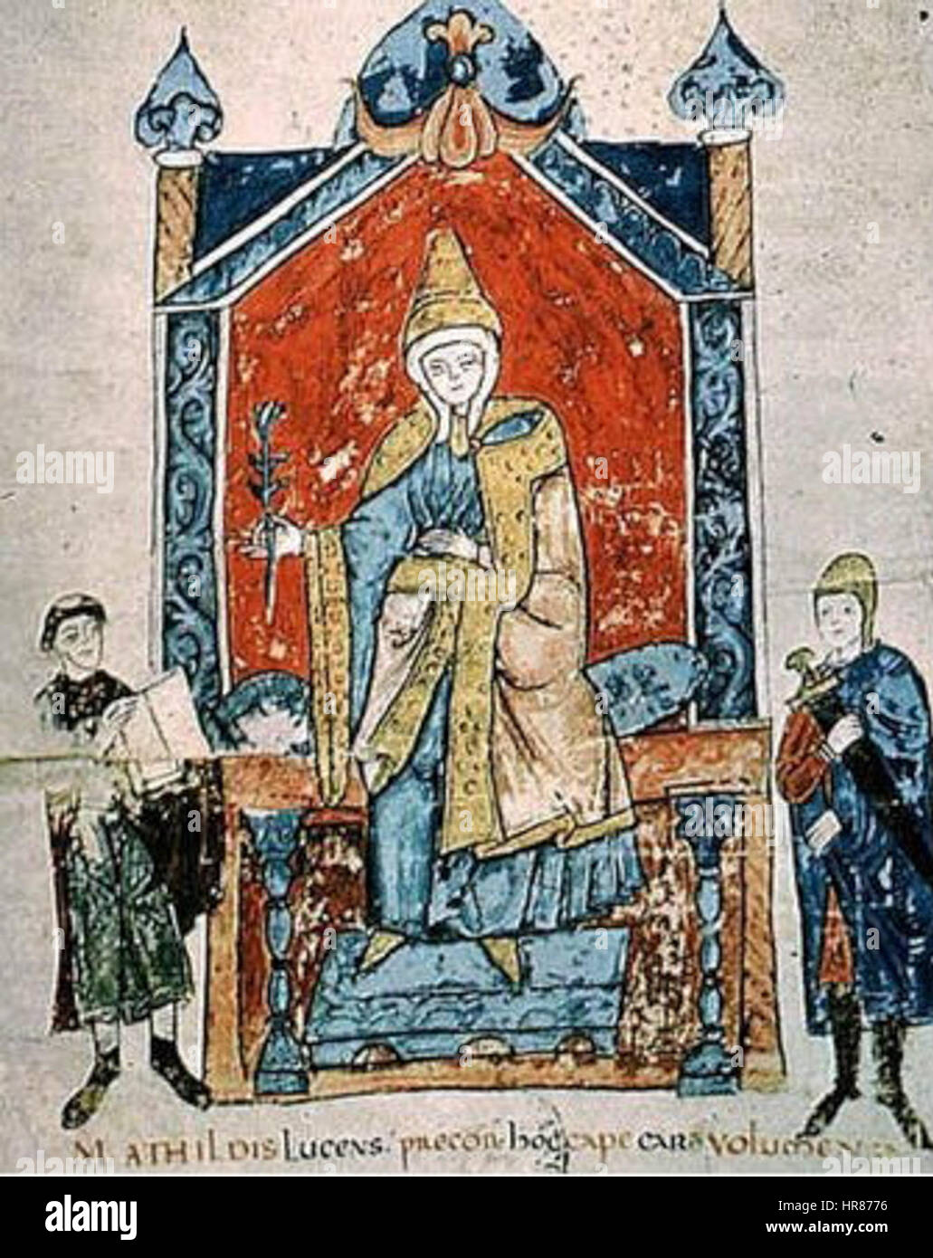 Vatican Codex 4922 Matilda Stock Photo - Alamy