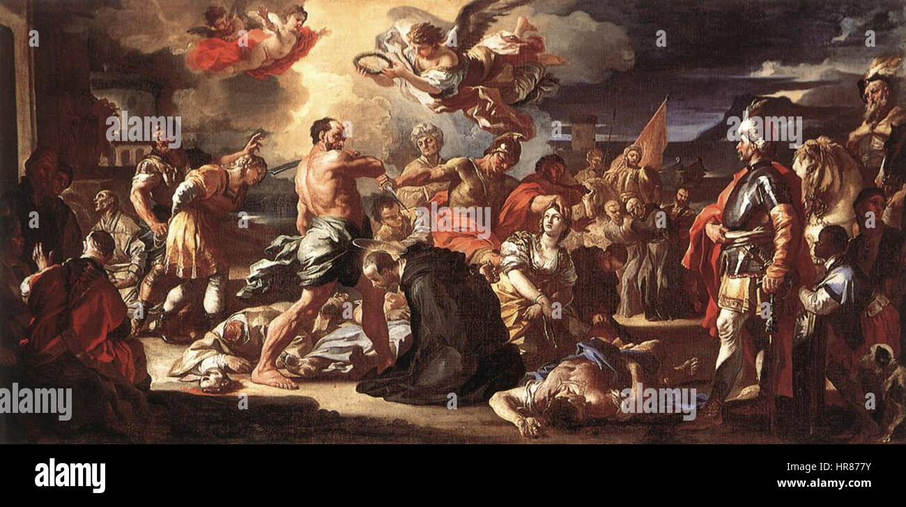 Solimena, Francesco - The Martyrdom of Sts Placidus and Flavia - 1697 ...