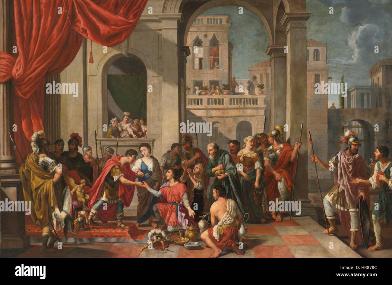 'The Continence of Scipio' depicts the Roman general Scipio Africanus ...