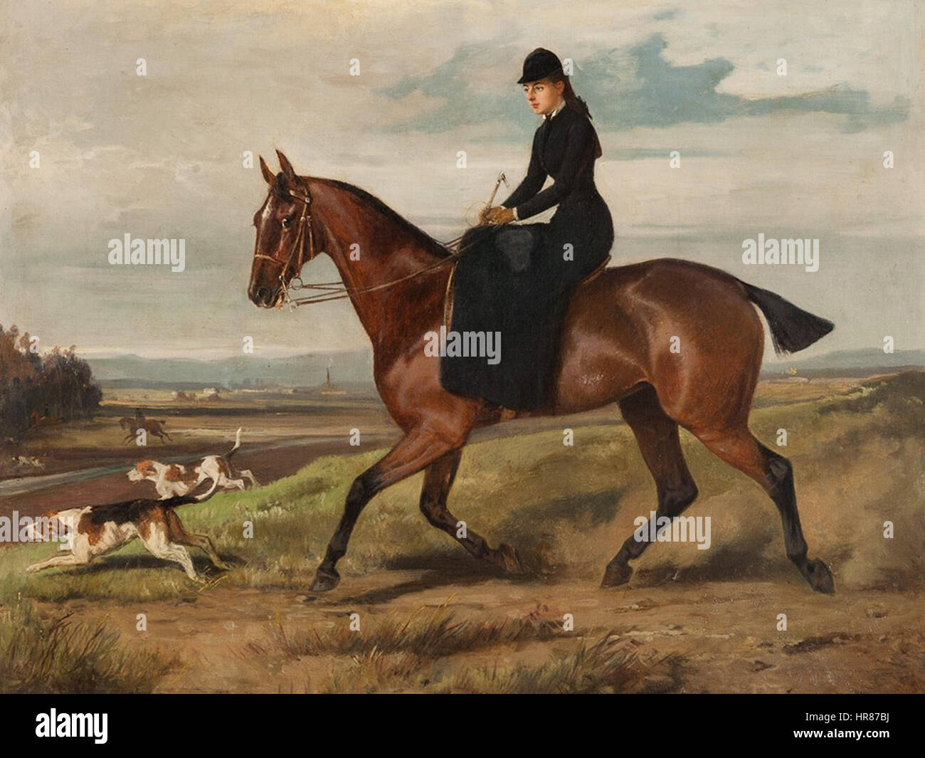 Wilhelm Richter - Auf zur Jagd (1878 Stock Photo - Alamy