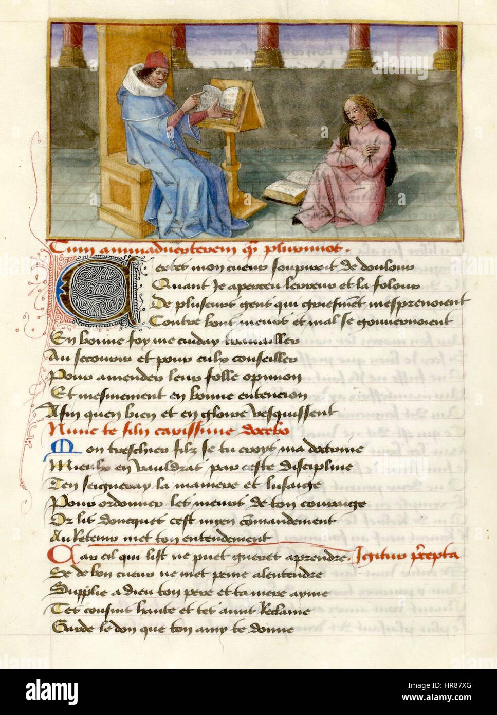 The manuscript page 'Theodolet-99v' showcases detailed medieval ...