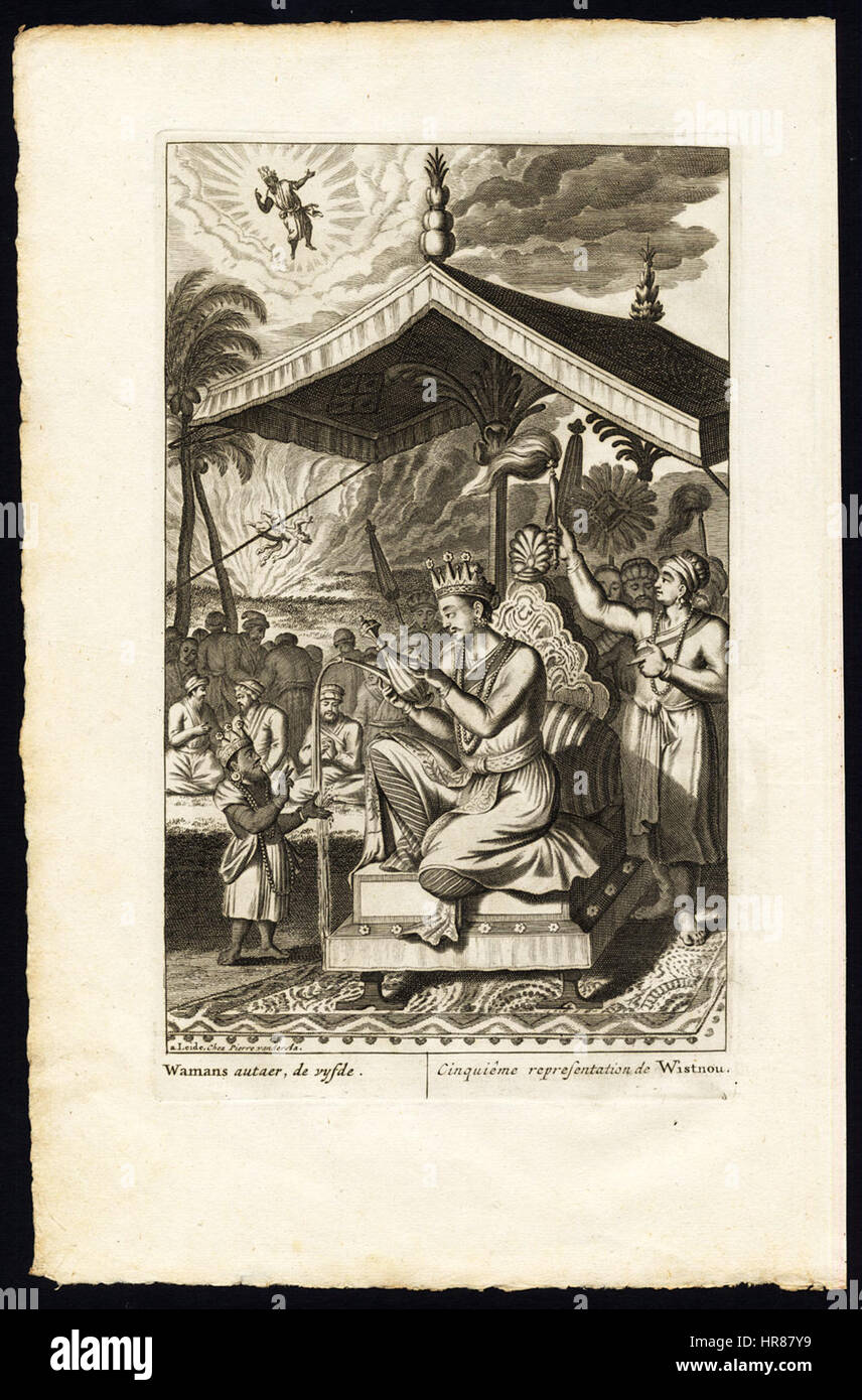 The Vamana Avatar, one of the ten avatars of Vishnu, depicts the deity ...