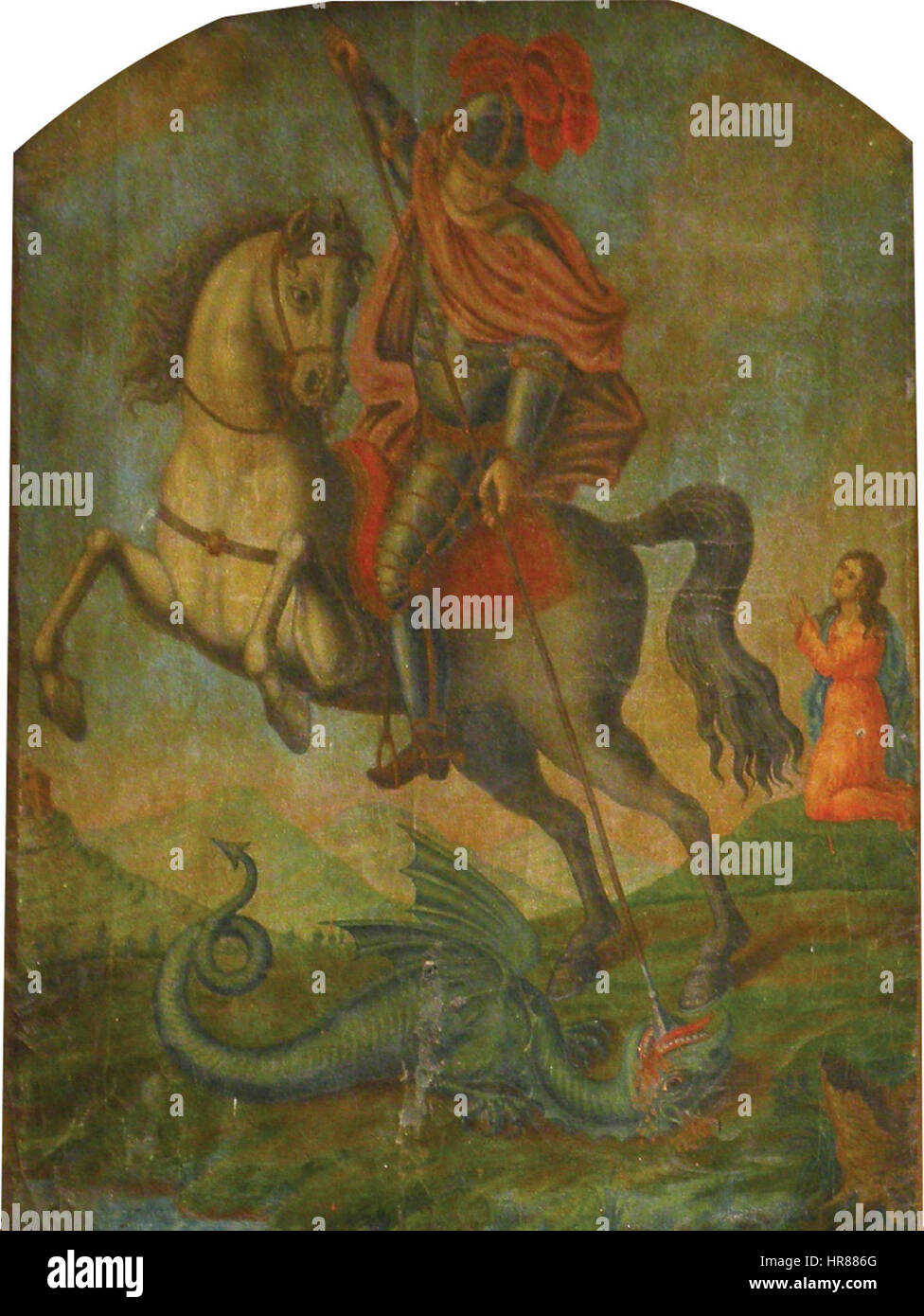 'Sv. Jurij' (Saint George) from Pomjan is a depiction of the legendary ...