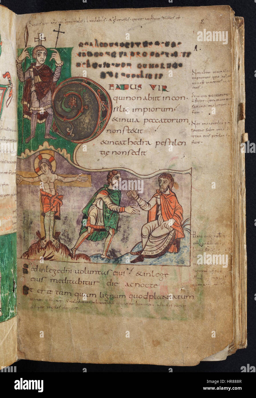 Stuttgarter Psalter f2r Stock Photo - Alamy