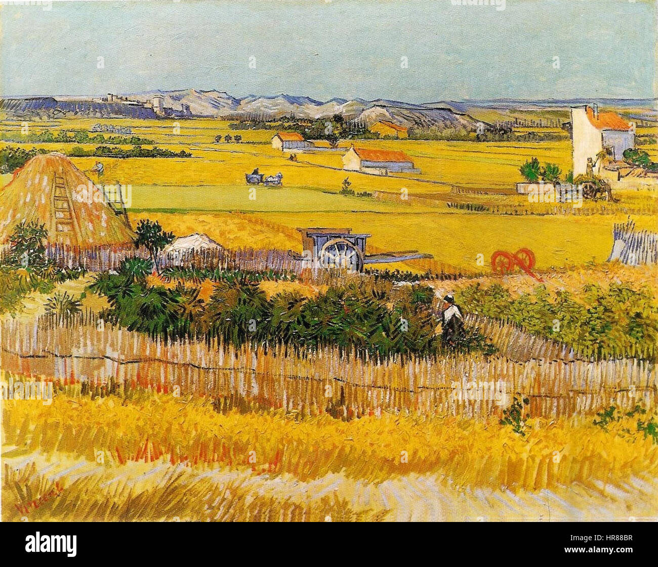 Van Gogh La Crau Stock Photo - Alamy
