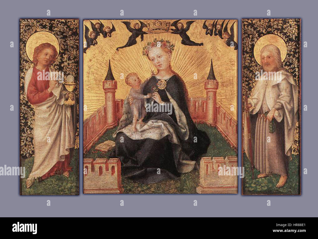 Virgin triptych with the child hi-res stock photography and images - Alamy