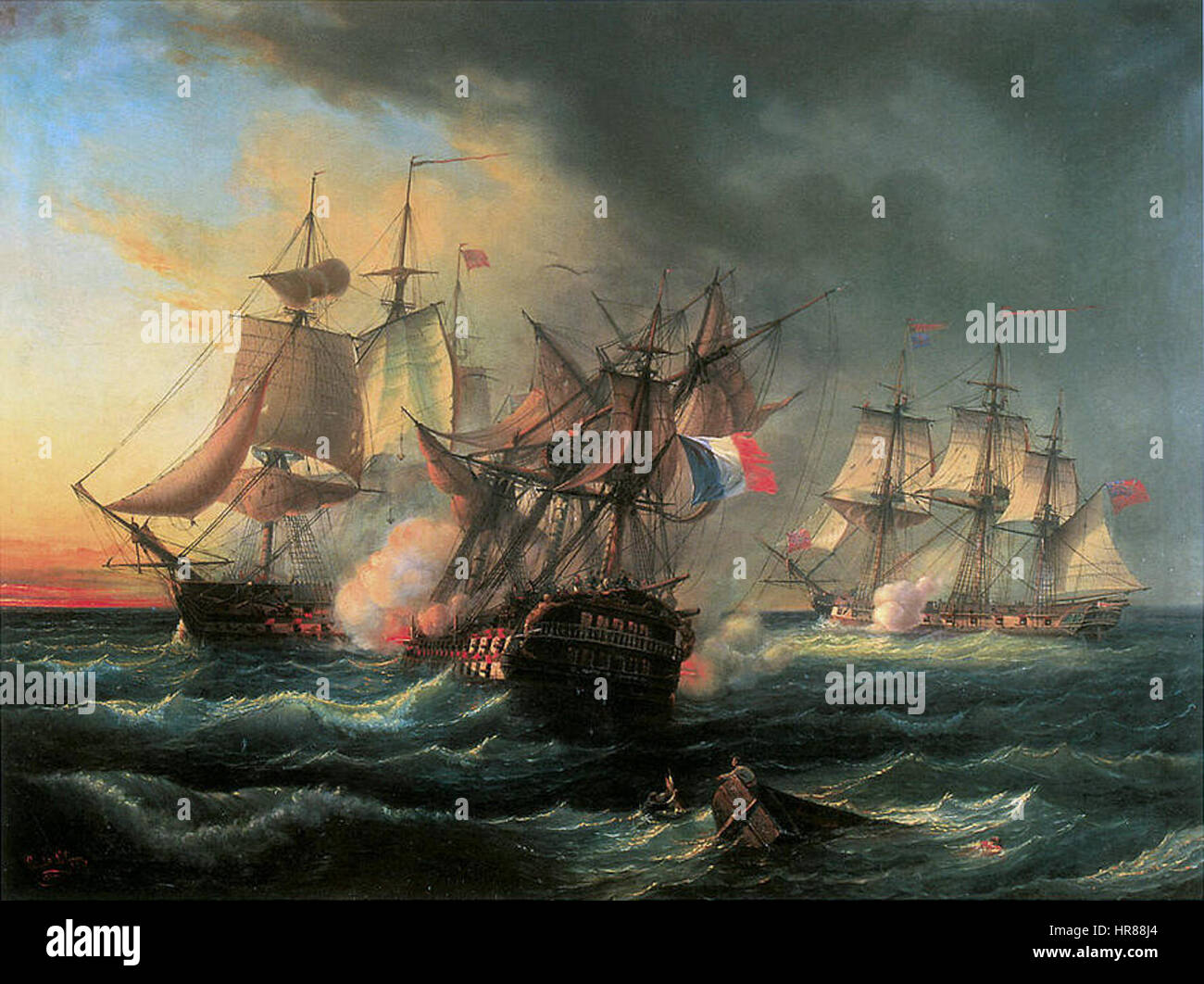 French ship 18th century hi-res stock photography and images - Alamy