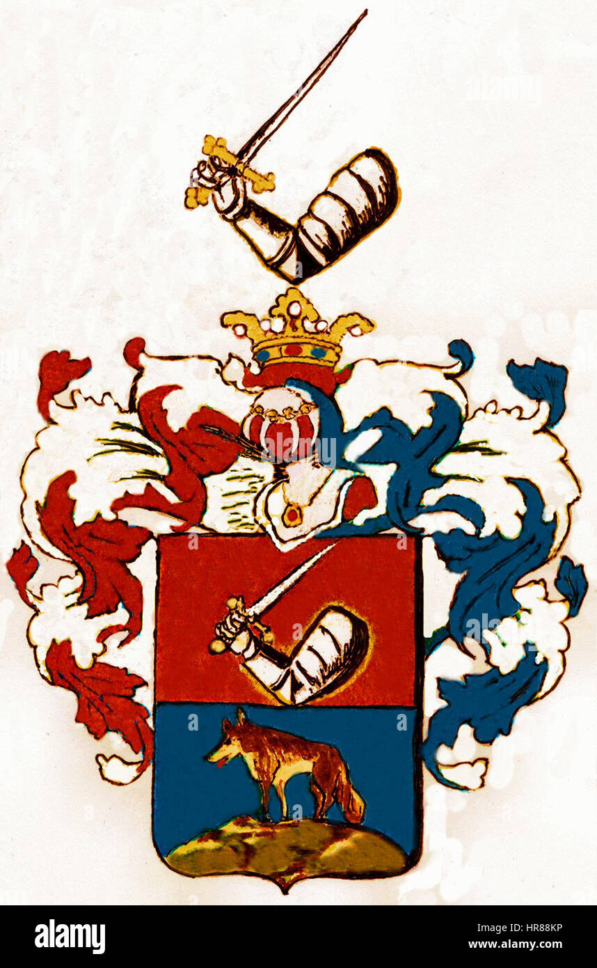 'Wappen der Ritter Lenk von Wolfsberg' refers to the coat of arms of ...