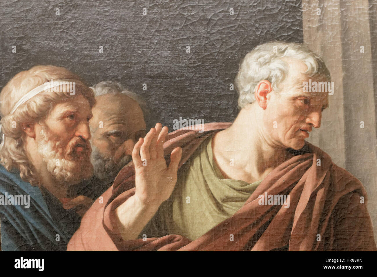 'Zeuxis and the Girls of Crotone' by Vincent portrays the famous Greek ...