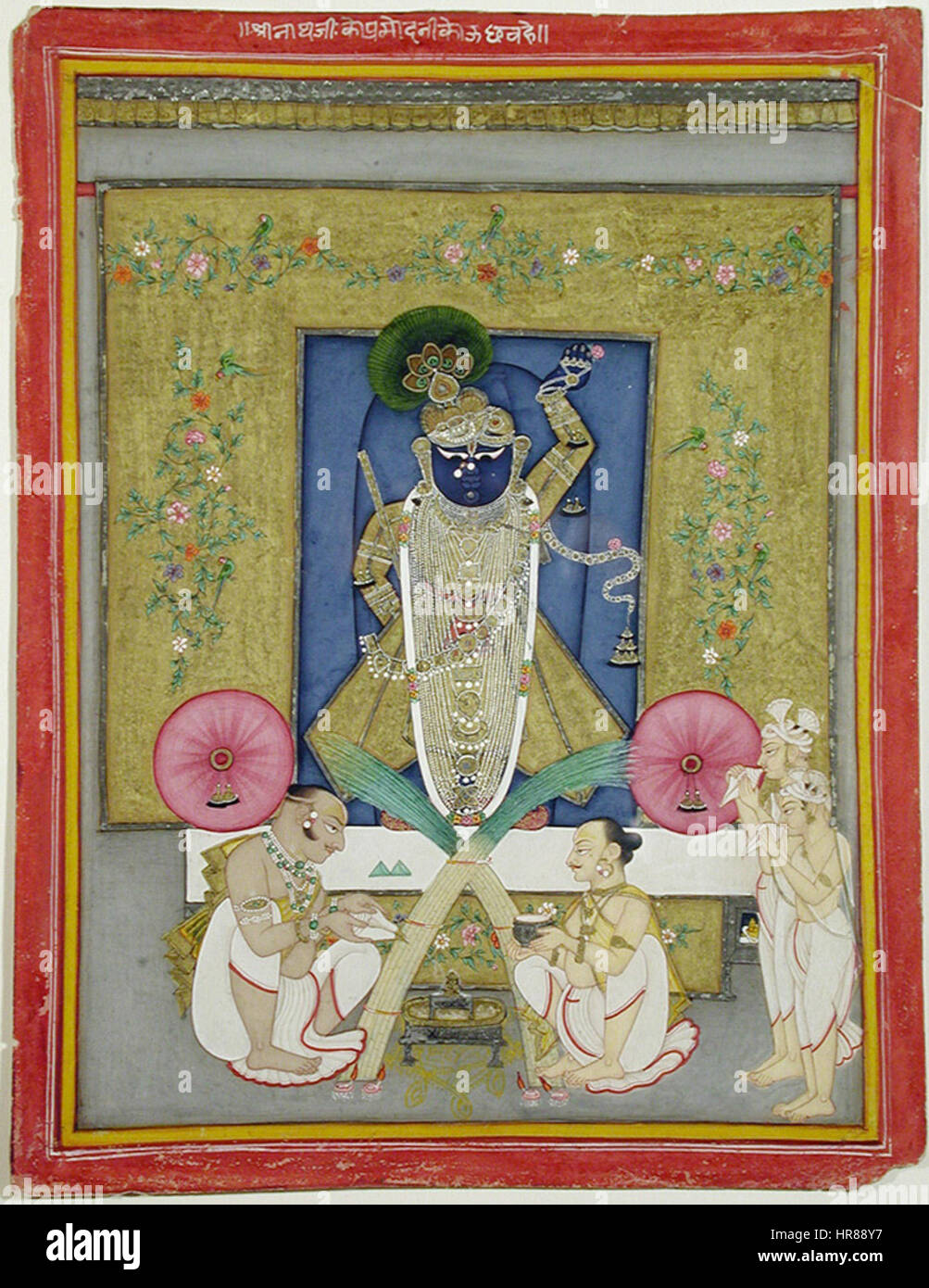 The Adoration of Krishna as Shrinath ji (6124561091 Stock Photo - Alamy
