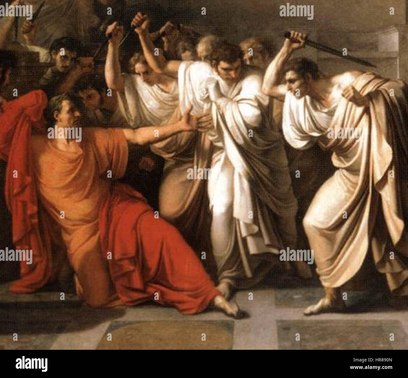 'La morte di Cesare' (The Death of Caesar) by Vincenzo Camuccini depicts the assassination of ...