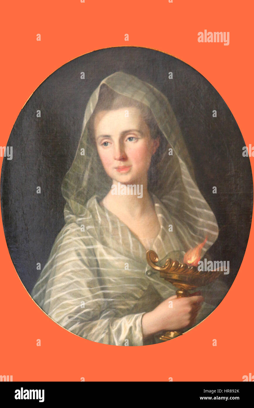 Van Loo-Portrait de Madame Vernet Stock Photo - Alamy