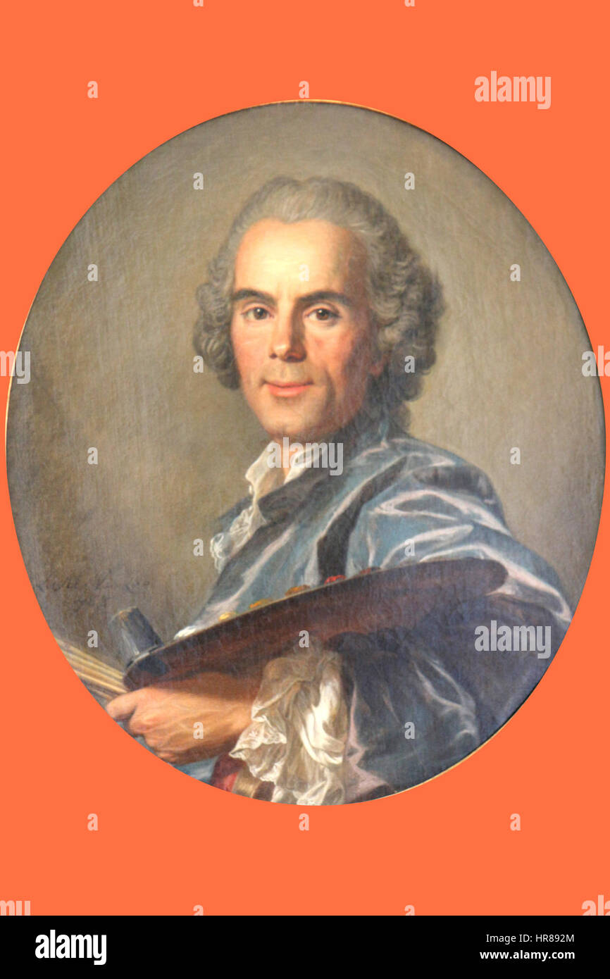 Van Loo-portrait de Joseph Vernet Stock Photo - Alamy