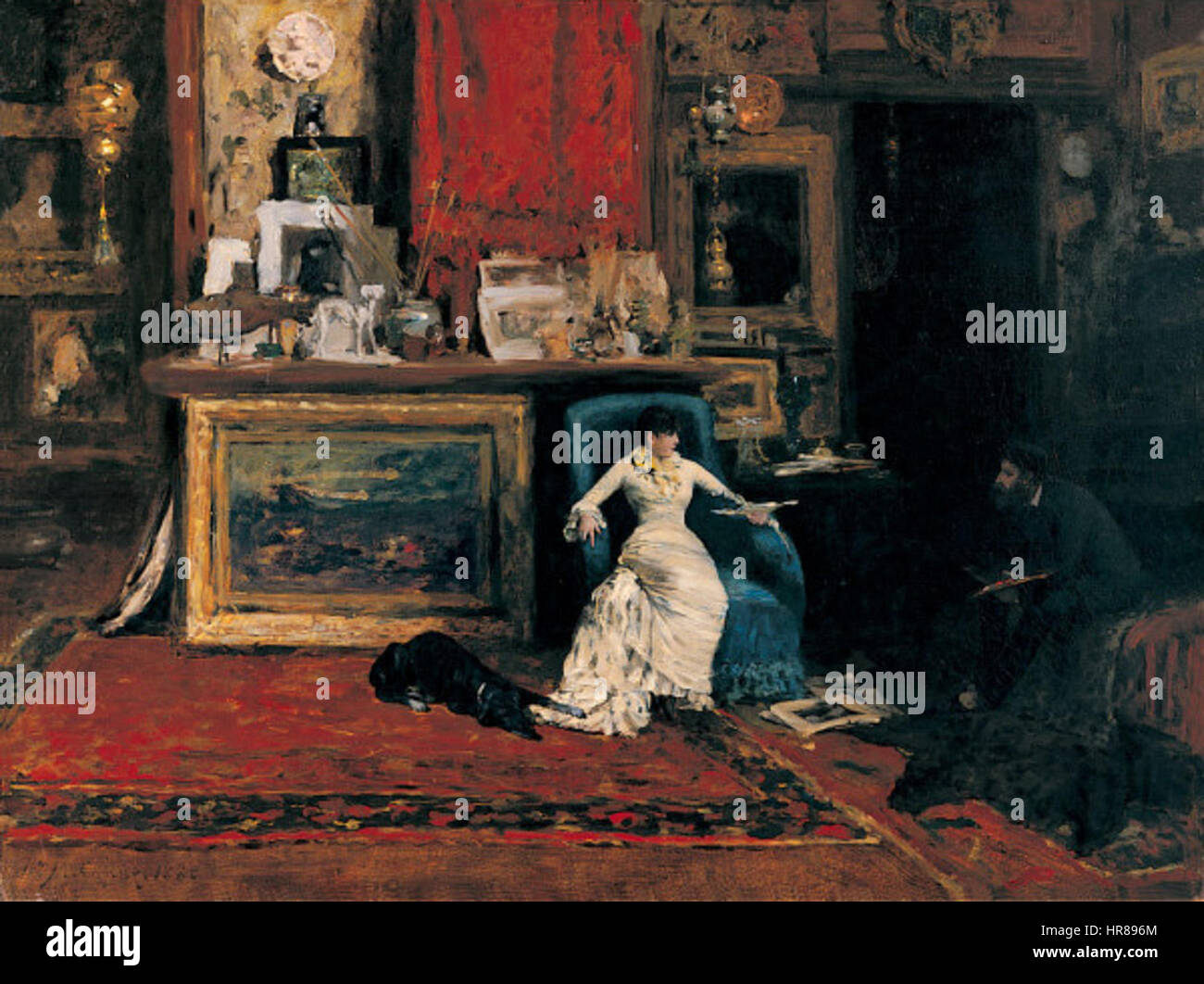 William Merritt Chase - The Tenth Street Studio Stock Photo - Alamy