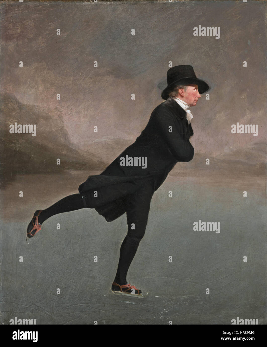 The Skating Minister Stock Photo - Alamy