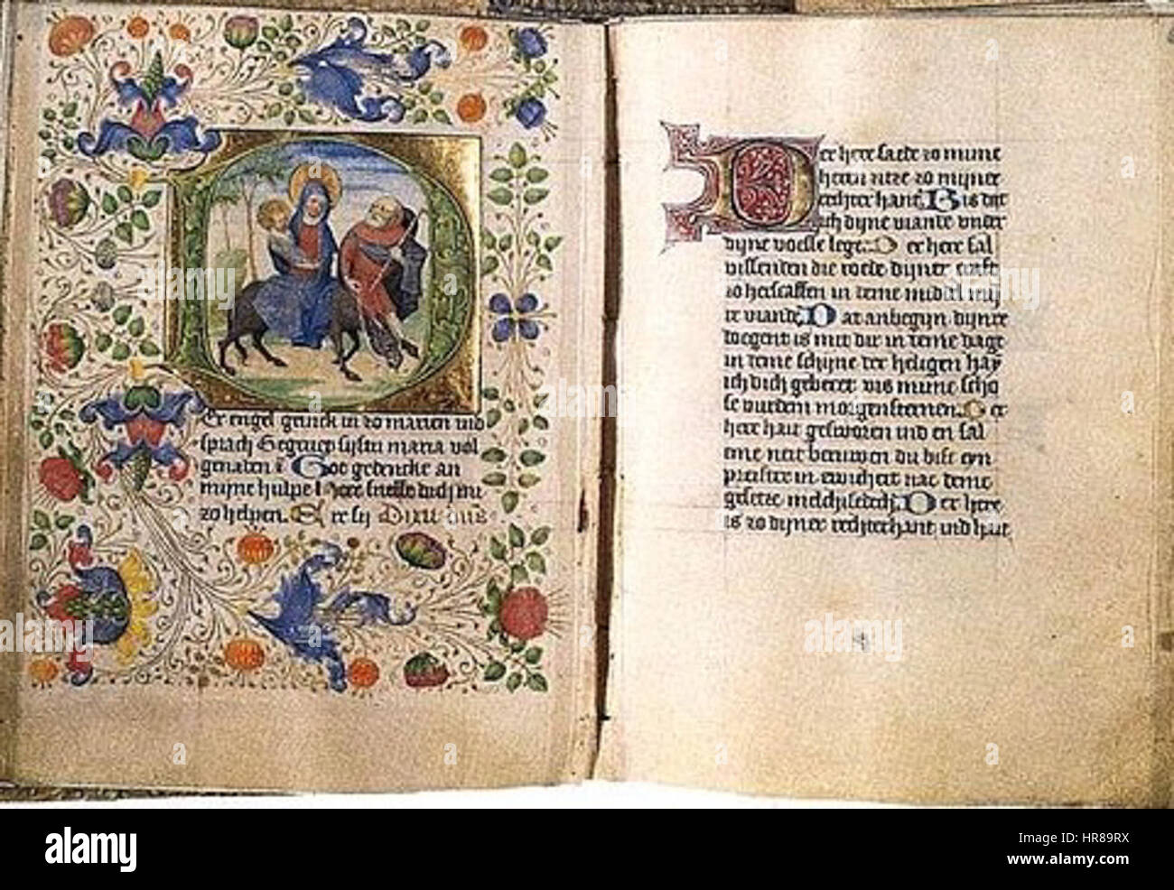 Stephan Lochner’s 'Flight into Egypt' illustrates the biblical flight ...