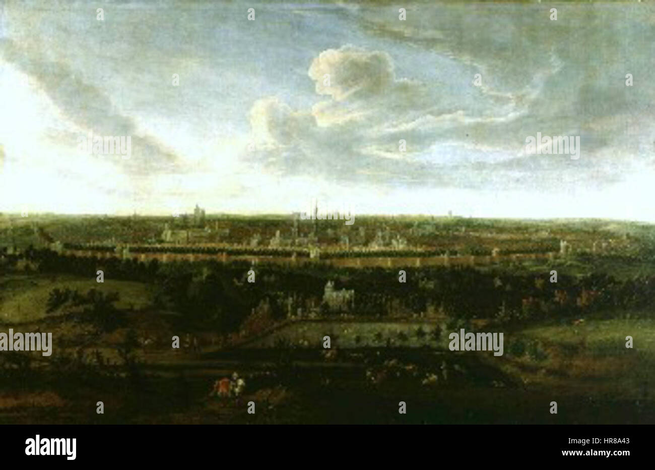 Theodore van Heil - Vue du chateau de Koekelberg Stock Photo - Alamy