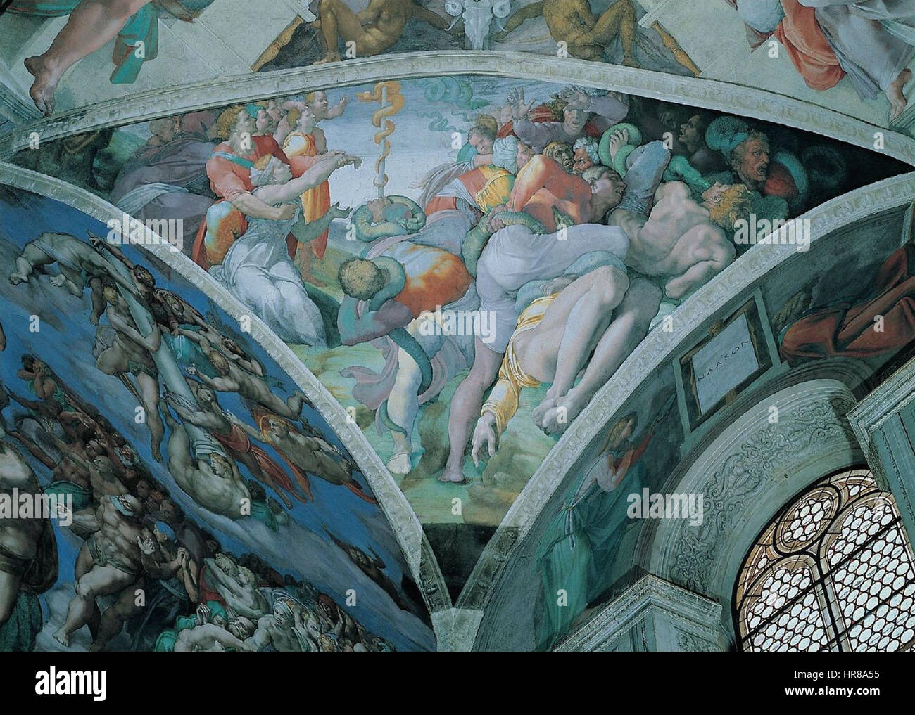 'The Brazen Serpent' refers to a biblical story depicted in art, where ...