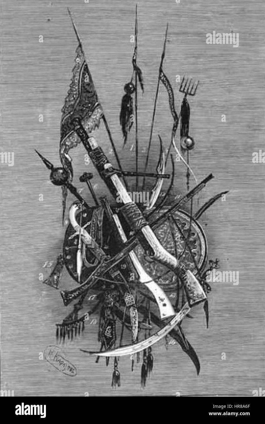 Blade weapons Black and White Stock Photos & Images - Alamy