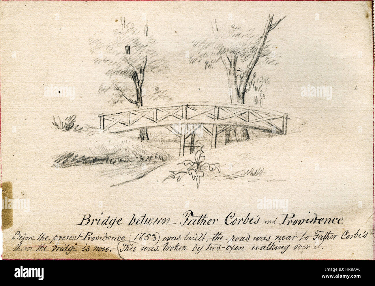 St Mary Sketchbook 06 - Bridge to Providence Stock Photo - Alamy