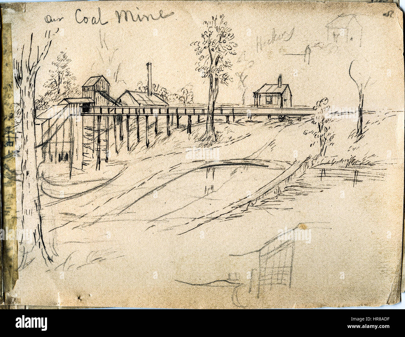 Coal mine landscape illustration hi-res stock photography and images ...