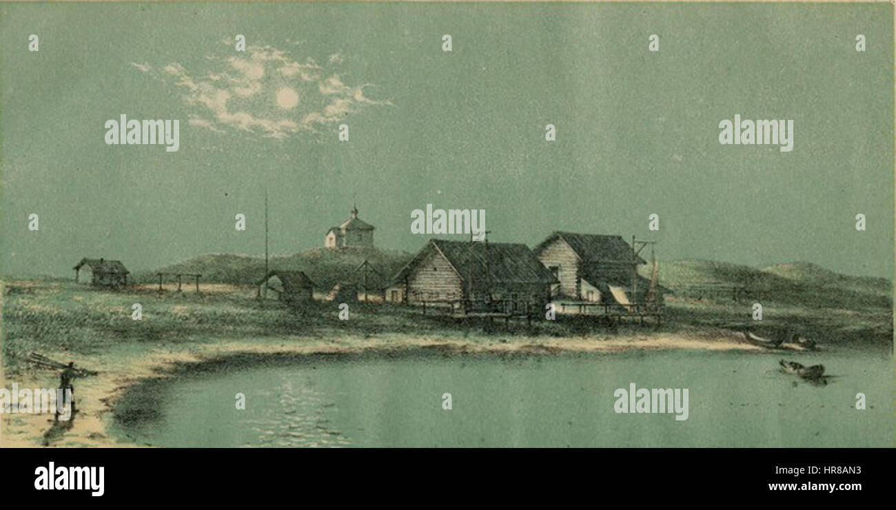 'Solovki' by Cherepanov from 1884 depicts the Solovki Islands in Russia ...