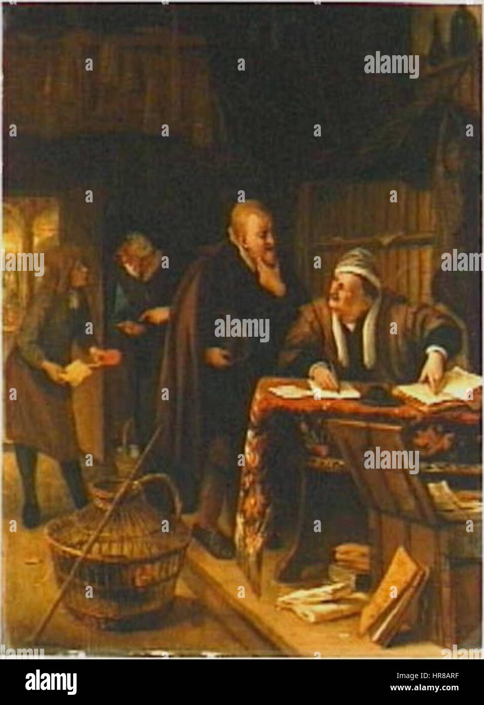 The Debtor by Jan Steen 1679 Stock Photo - Alamy