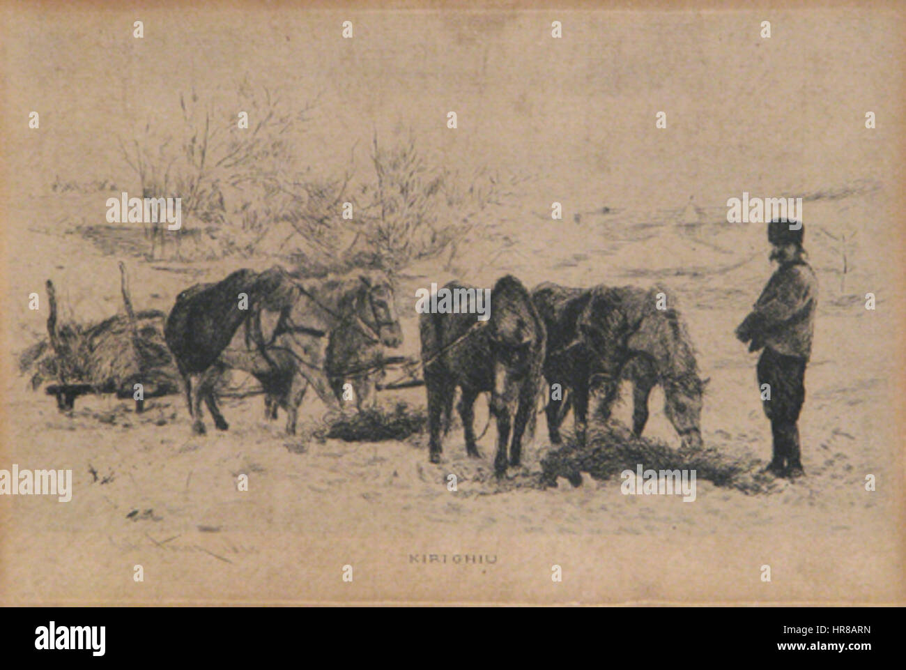 Theodor Aman’s painting 'Kirighiu' depicts a traditional Romanian scene ...