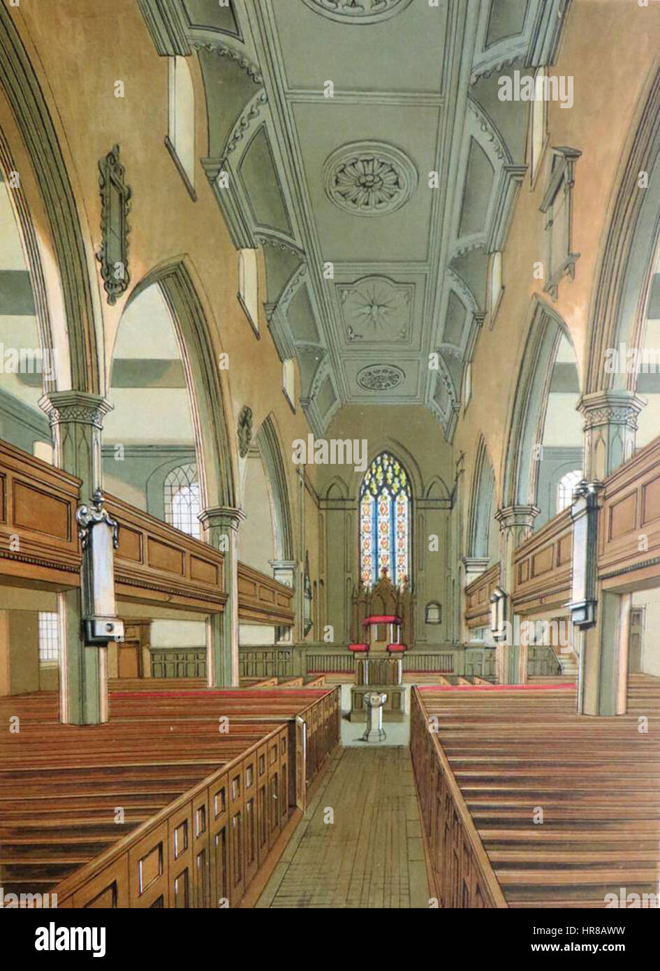 St Martin's church, Birmingham by Allen Edward Everitt - 02 Stock Photo ...