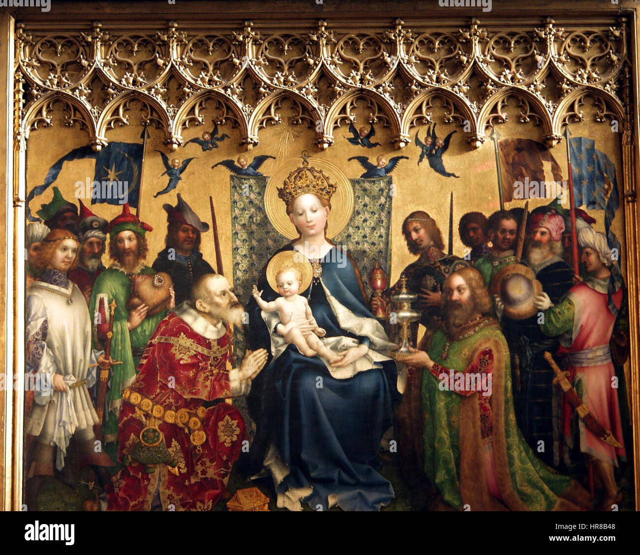 Stefan Lochner Altar of the Magi Stock Photo - Alamy