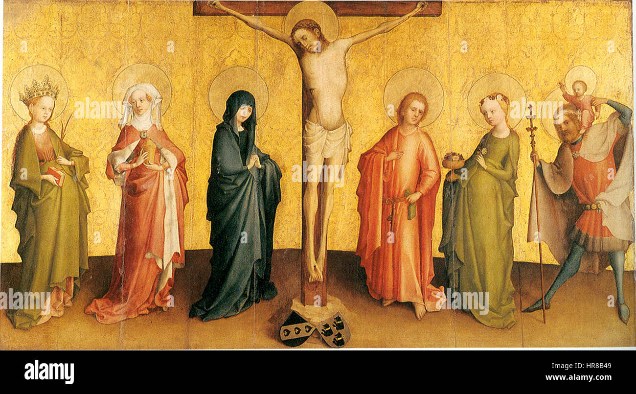 Religious painting depicting crucifixion hi-res stock photography and ...