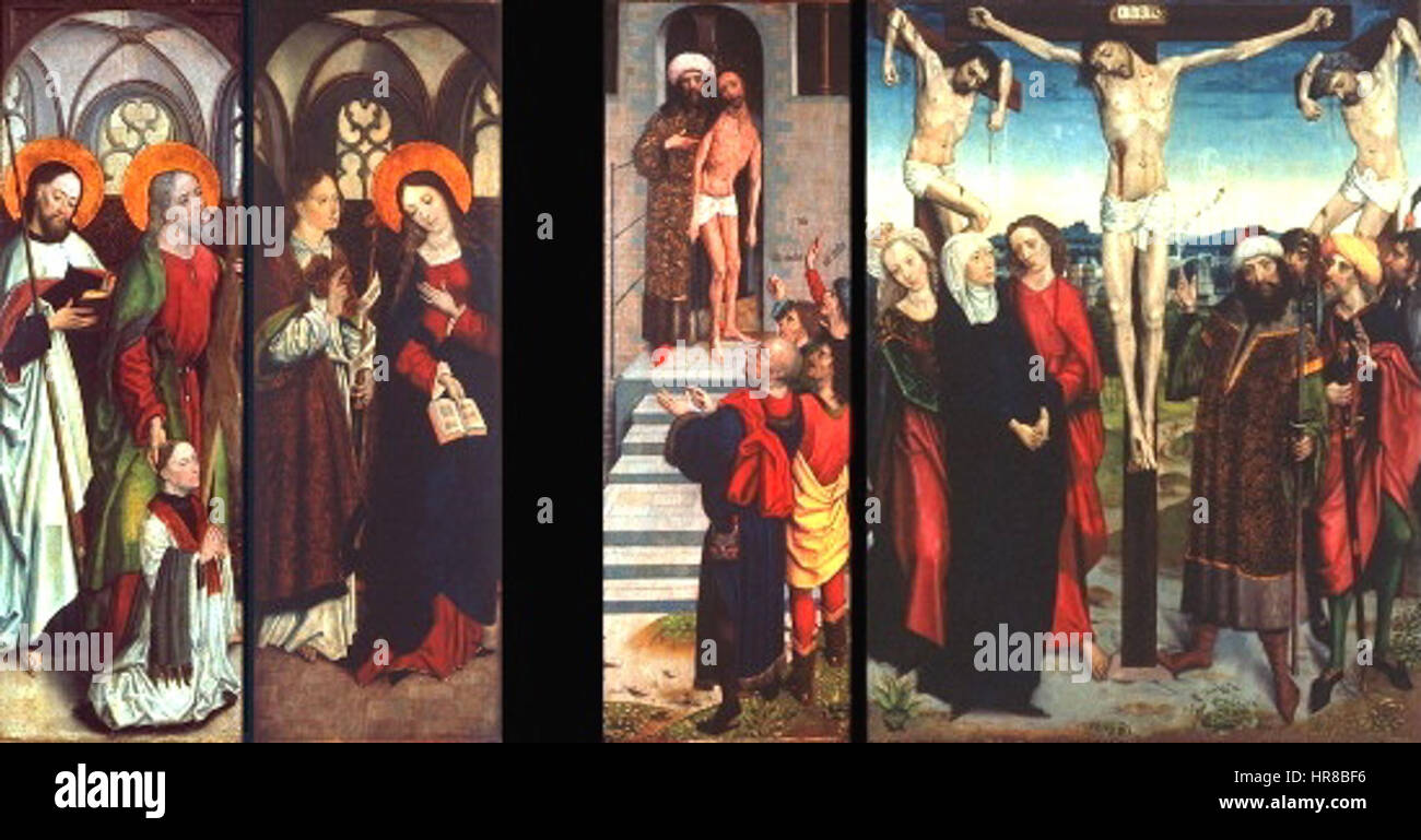 Triptyque avec crucifixion au complet Stock Photo - Alamy