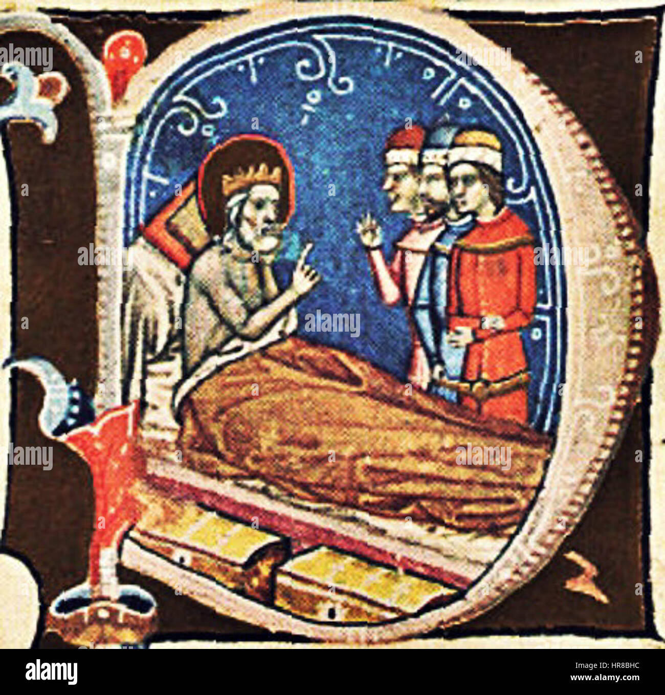 The 'Chronicon Pictum' illustration 044 depicts the death of King ...
