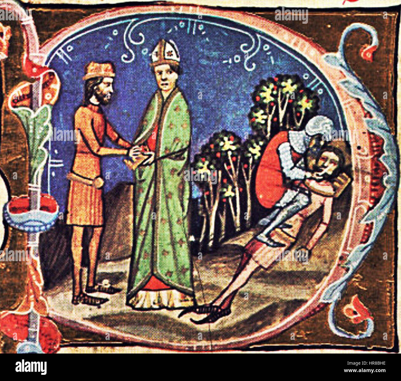 The blinding of Peter of Hungary (Chronicon Pictum 059 Stock Photo - Alamy