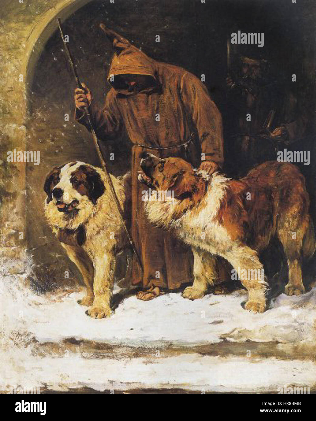 St. Bernards - To The Rescue by John Emms (artist Stock Photo - Alamy