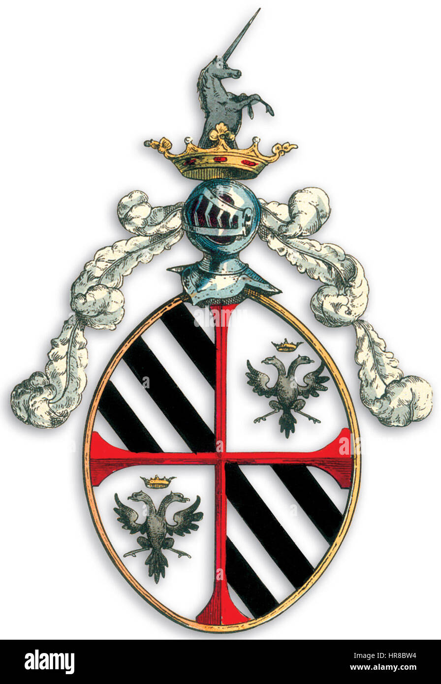 The 'Stemma dei Marchesi Cavriani' is a heraldic crest representing the ...