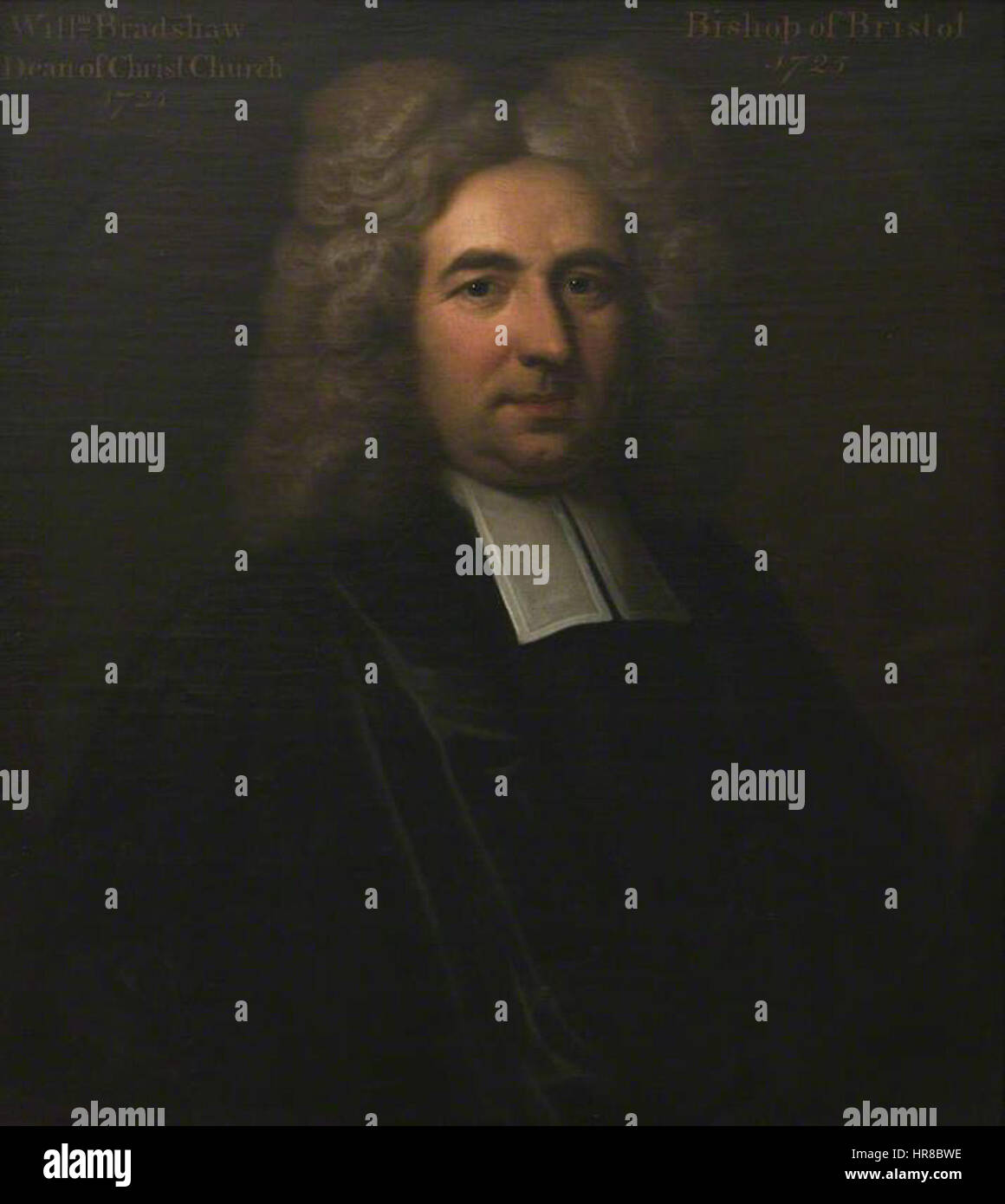 Enoch Seeman’s portrait of William Bradshaw presents the subject in a ...