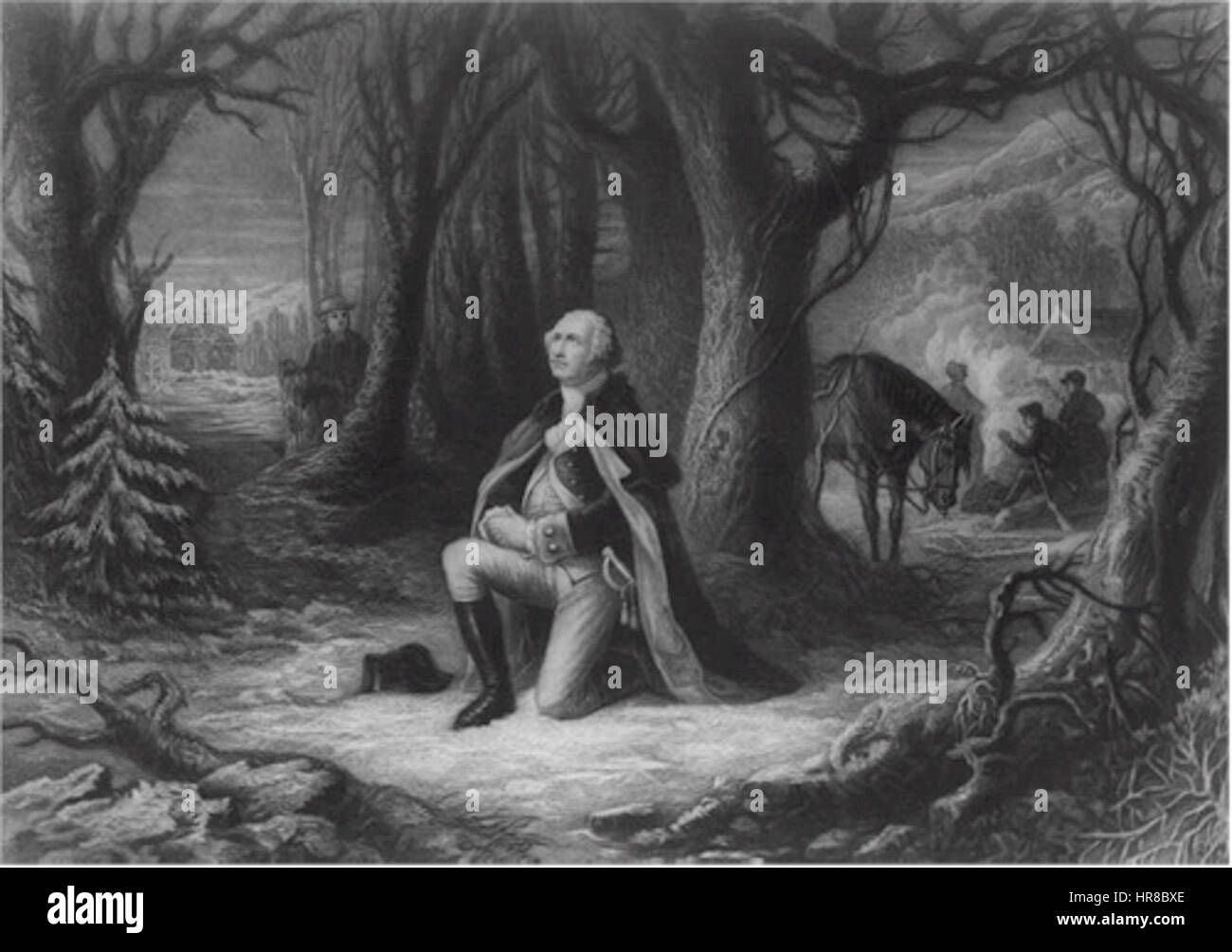 Valley Forge prayer Stock Photo - Alamy