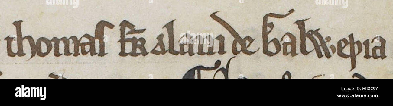 Thomas fitz Roland (British Library MS Cotton Faustina B IX, folio 42r ...