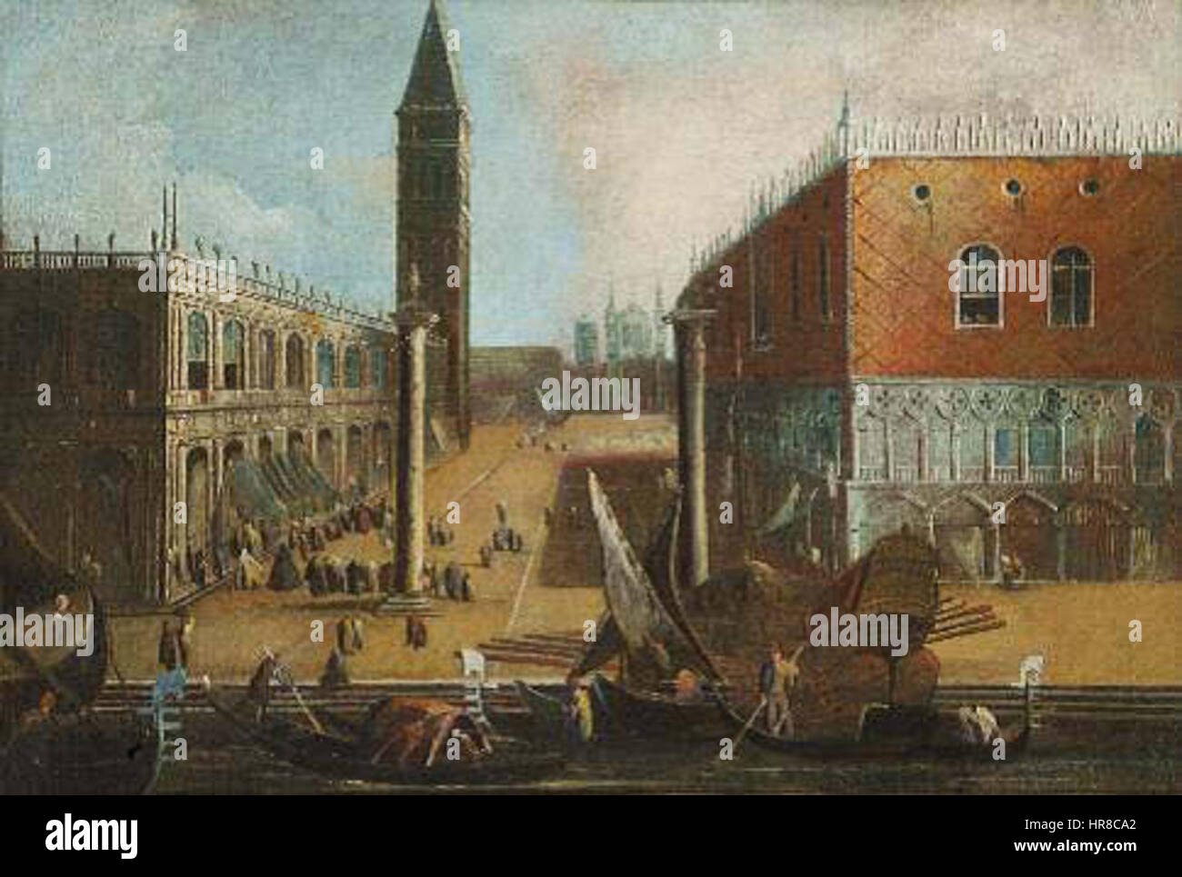 This 18th-century engraving of 'Veduta della Piazzetta di San Marco ...
