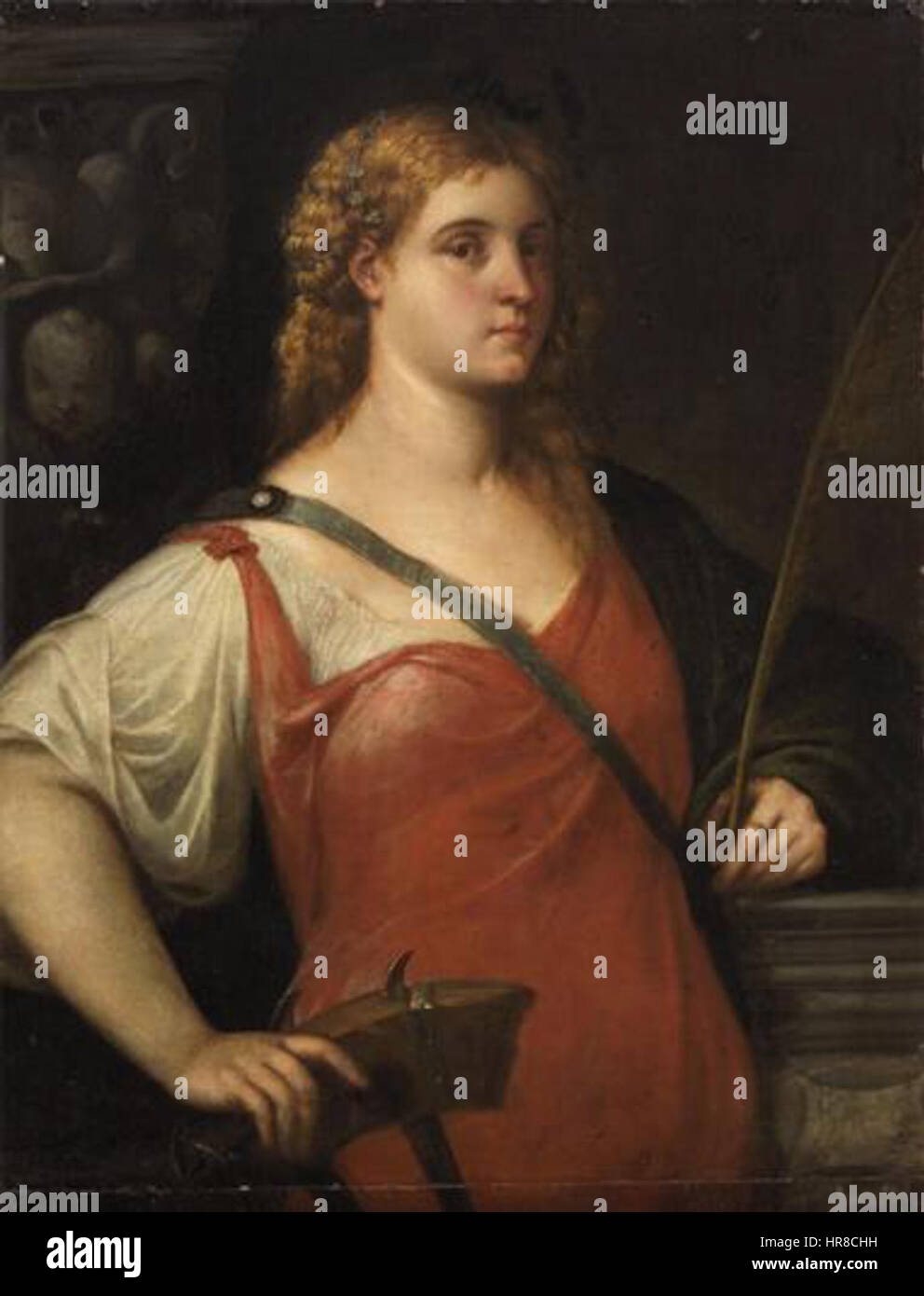 The painting 'Saint Catherine' from the Venetian school depicts the ...