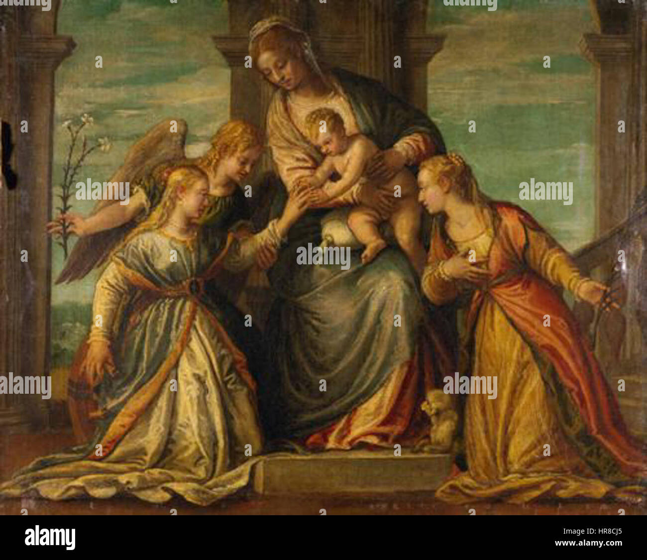 Veronese - Mystic Marriage of St. Catherine GG 1529 Stock Photo - Alamy