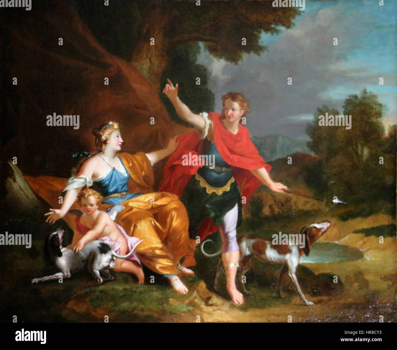 This painting, attributed to the workshop of Pierre-Jacques Cazes ...