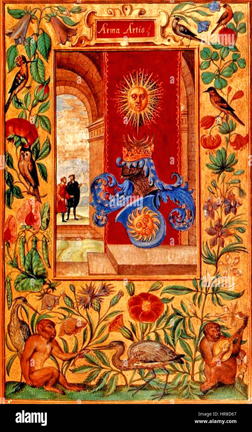 Splendor Solis 01 arms of art Stock Photo - Alamy