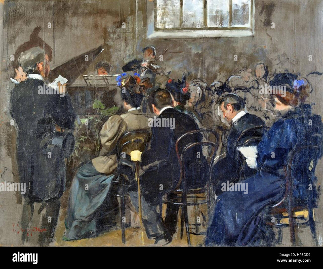 'The Concert' by Johannes Vermeer depicts a quiet, intimate gathering ...
