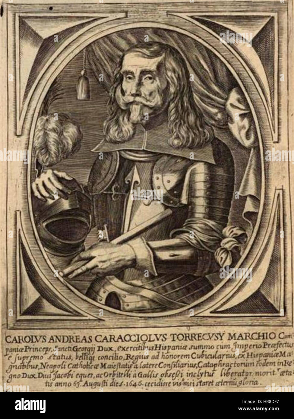 The *Stampa del Marchese Carlo Andrea Caracciolo* is an engraving ...